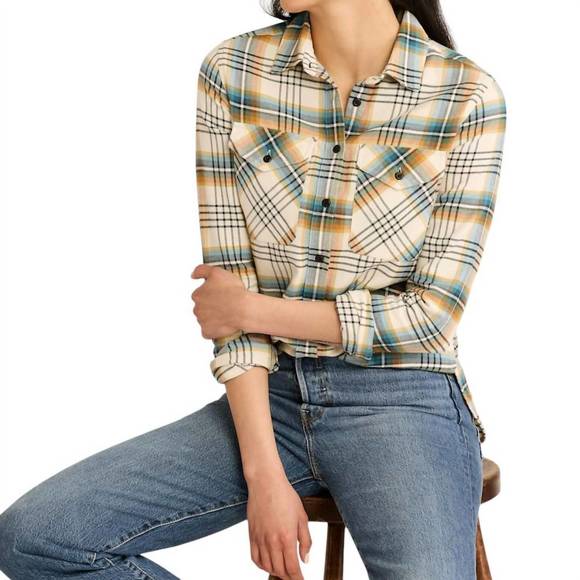 Pendleton | Tops | New Pendleton Madison Flannel Shirt In Cream Multi | Poshmark